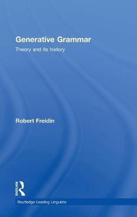Generative Grammar | 9780415331814 | Robert Freidin | Boeken | bol