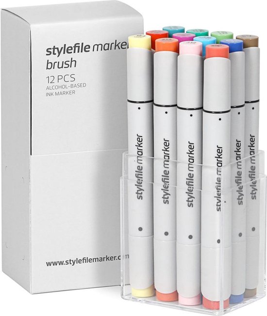 Stylefile Twin Marker Brush 12er Set Main B | bol.com