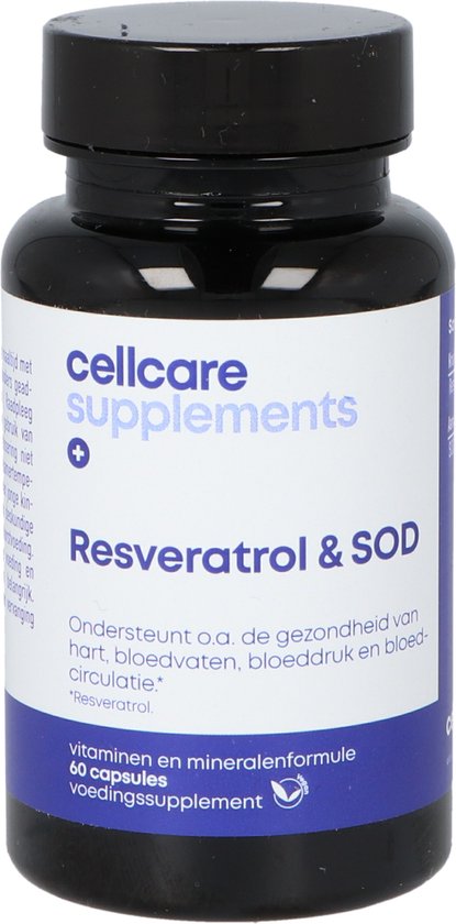 CellCare Resveratrol & SOD - 60 capsules - Antioxidant | bol