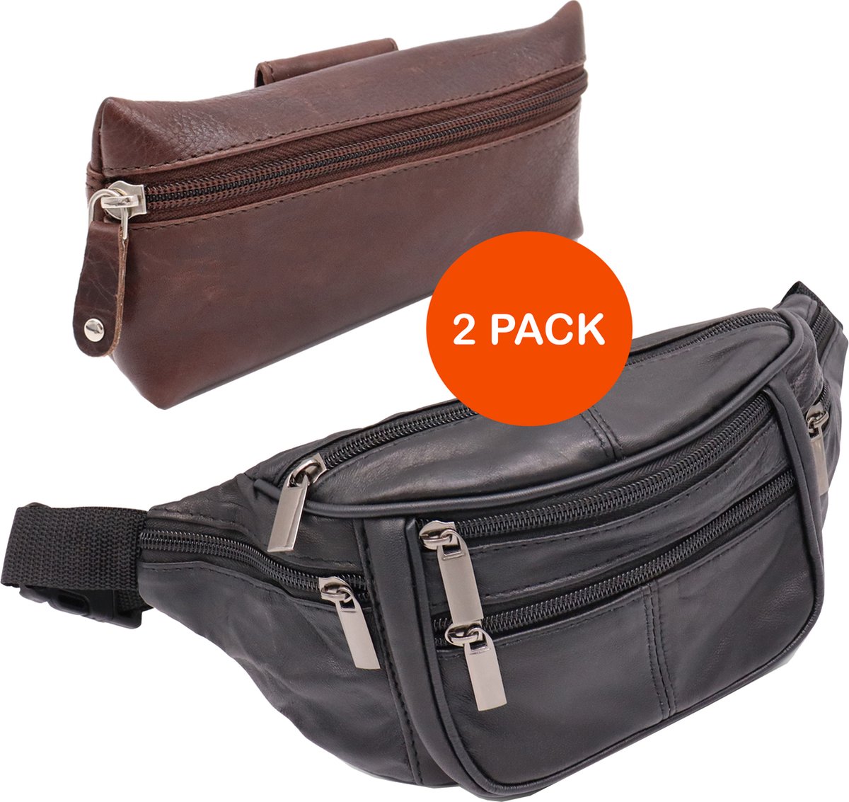 Safekeepers Leren Heuptas met riemtasje - Heuptasje - Buideltas - Dames ...