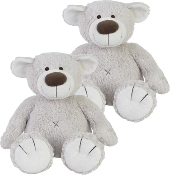 2x stuks happy Horse pluche grijze beer Baggio knuffel 22 cm speelgoed ...