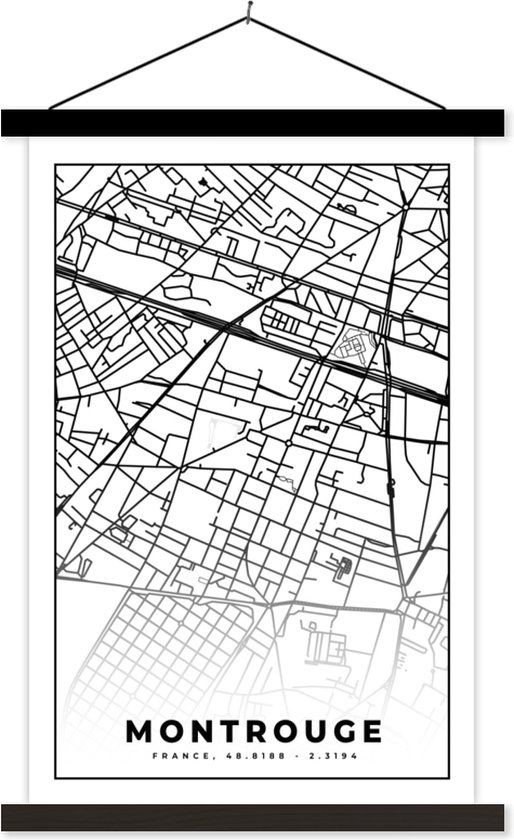 Posterhanger incl. Poster - Schoolplaat - Stadskaart – Plattegrond ...