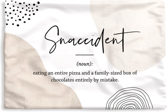 Kussenhoes 60x40 cm - Spreuken - Snacccident - Quotes - Woordenboek ...