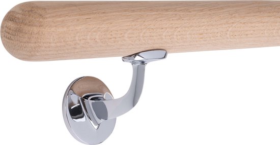 Houten trapleuning rond Ø 38mm - Eikenhout - 270cm | bol.com