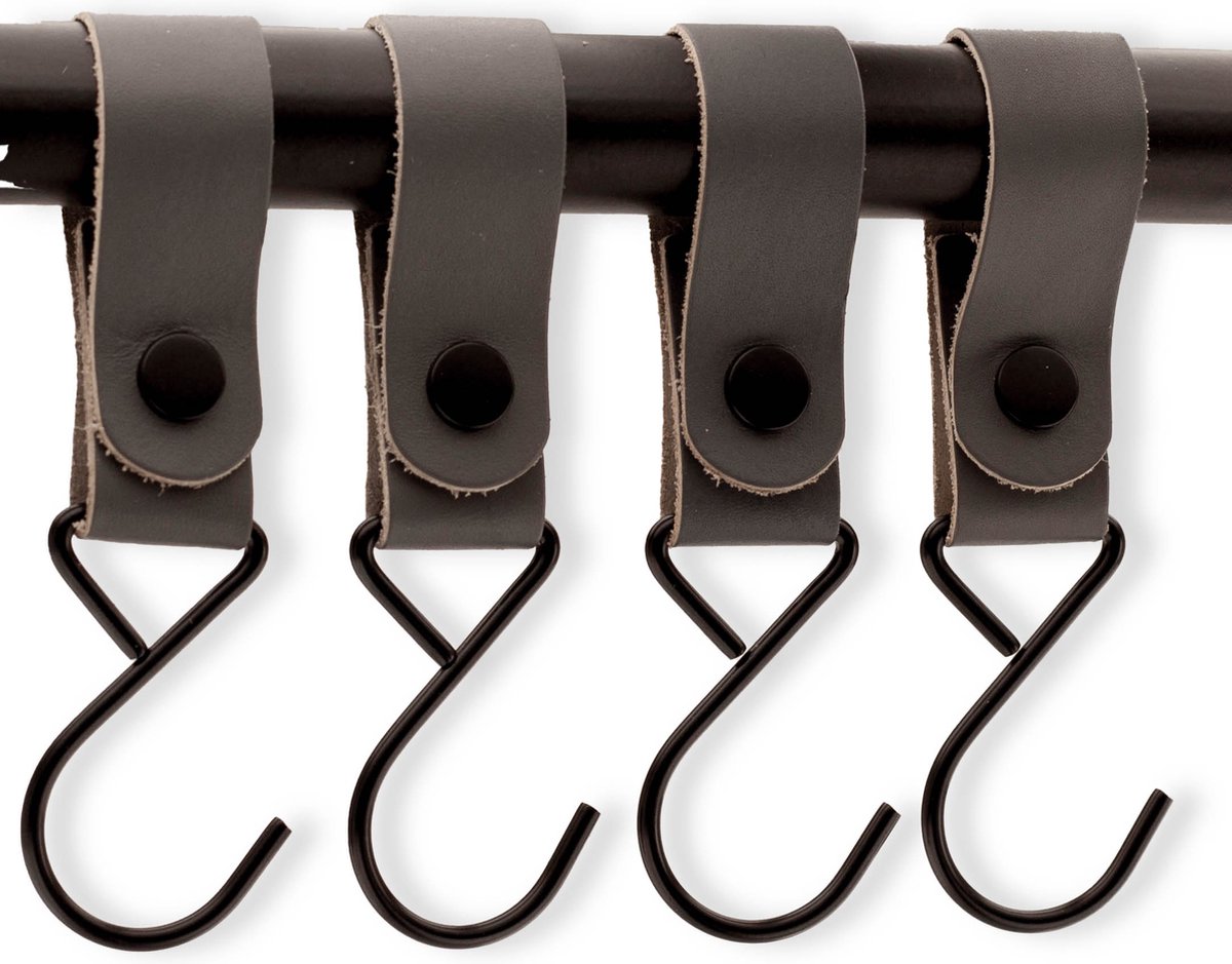Brute Strength - Multifunctionele Haak Met Lederen Lus - Grijs - 2 ...