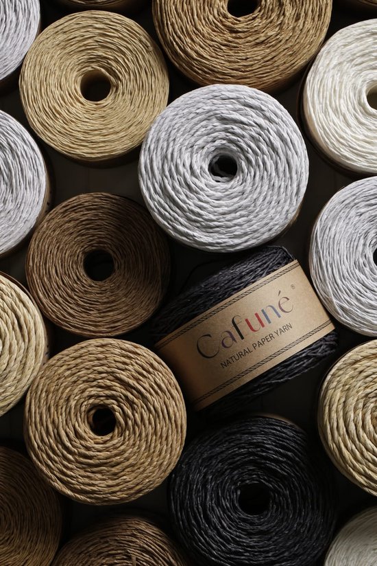 Fil de papier - Naturel foncé - 2 mm - 250m - 250gr - Tricot - Crochet ...