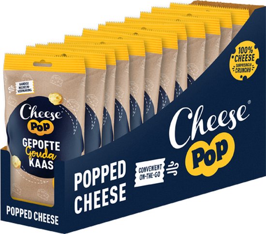 Cheesepop - Gepofte Gouda kaas - 12x 20g | bol