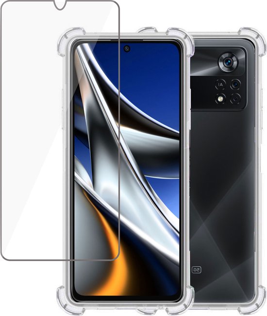 Xiaomi Poco X4 Pro 5G Hoesje + Xiaomi Poco X4 Pro 5G Screenprotector ...