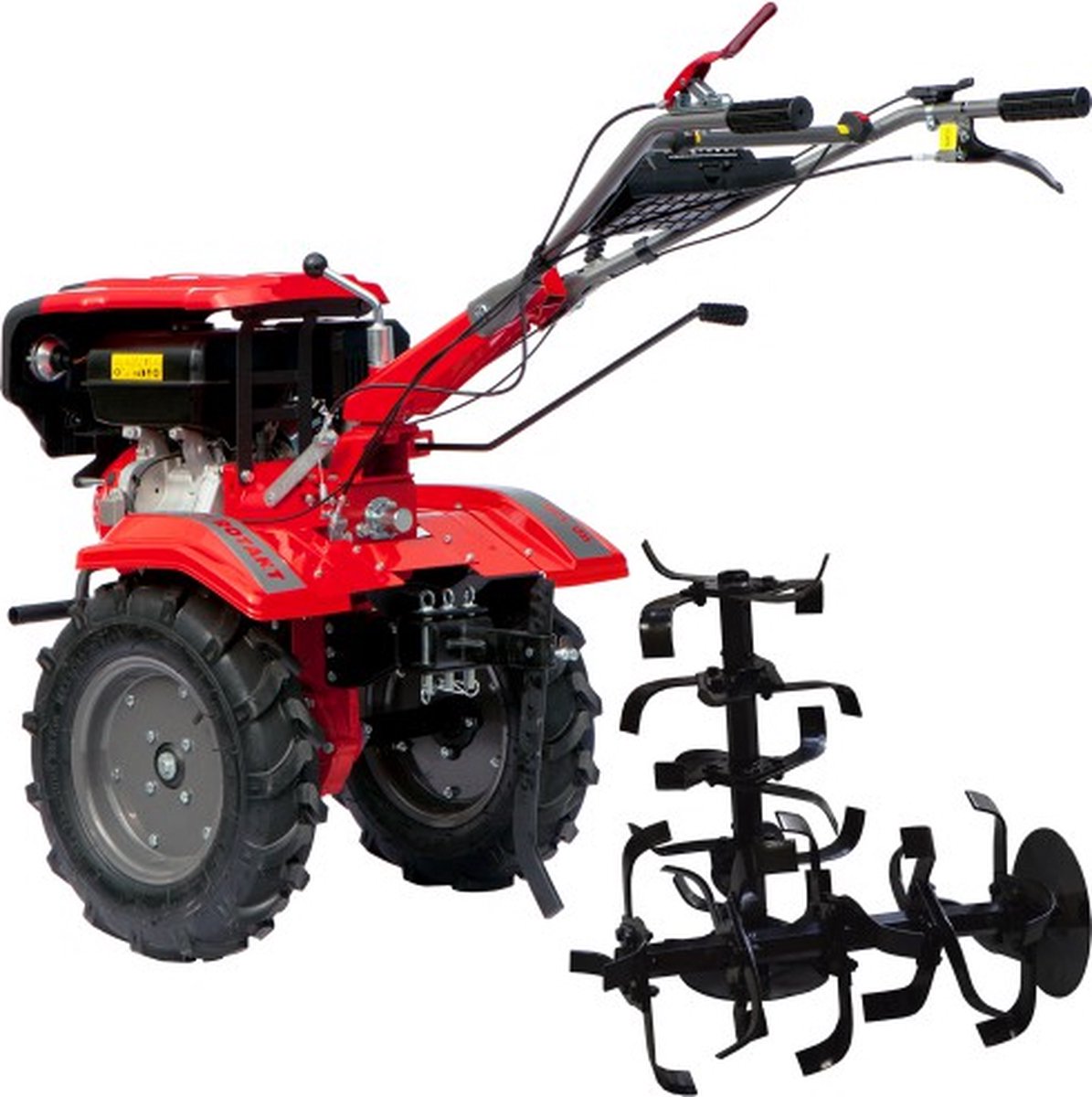 Grondfrees benzine 17PK RO17RE wielen 6.00-12 met elektrische start ...