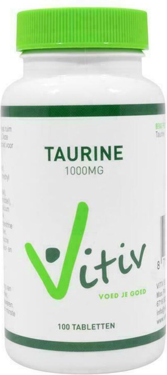 Vitiv Taurine 1000 mg 100 tabletten | bol