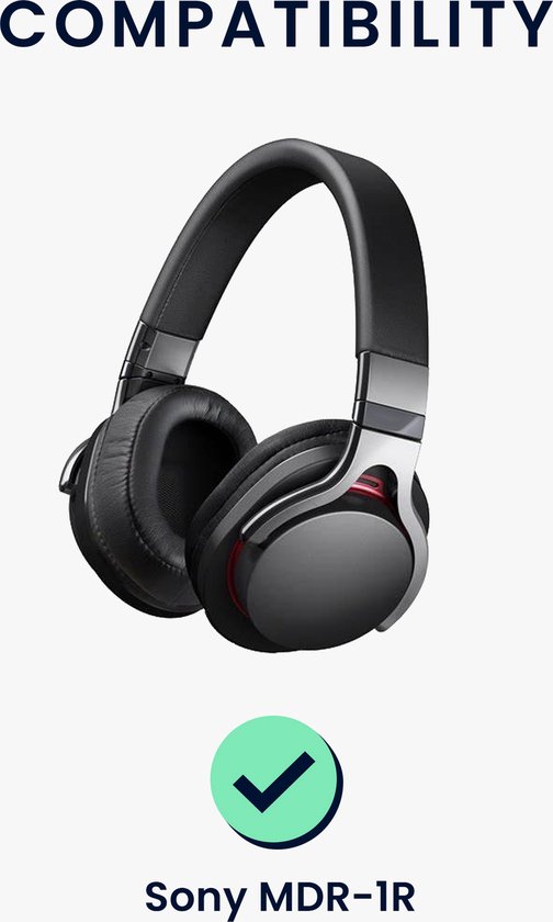 kwmobile 2x oorkussens compatibel met Sony MDR-1R - Earpads voor koptelefoon in zwart | bol.com