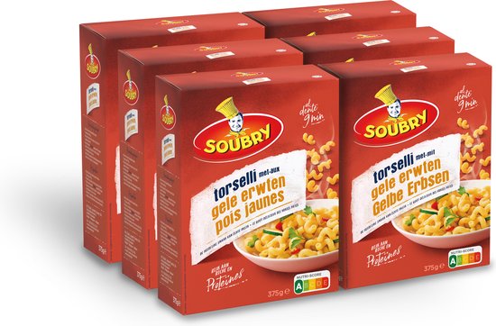 Soubry Al Dente gele erwten Torselli - Peulvruchten pasta - Individuele ...