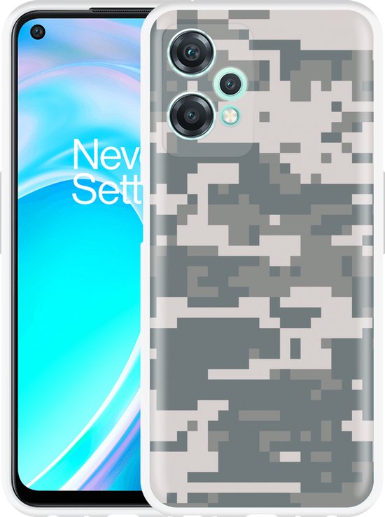 Cazy Hoesje geschikt voor OnePlus Nord CE 2 Lite - Camouflage Digi | bol