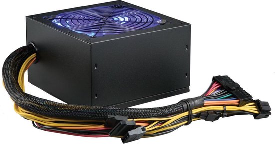 600W PC Interne voeding - power supply - ATX 12V - PC ventilator LED ...
