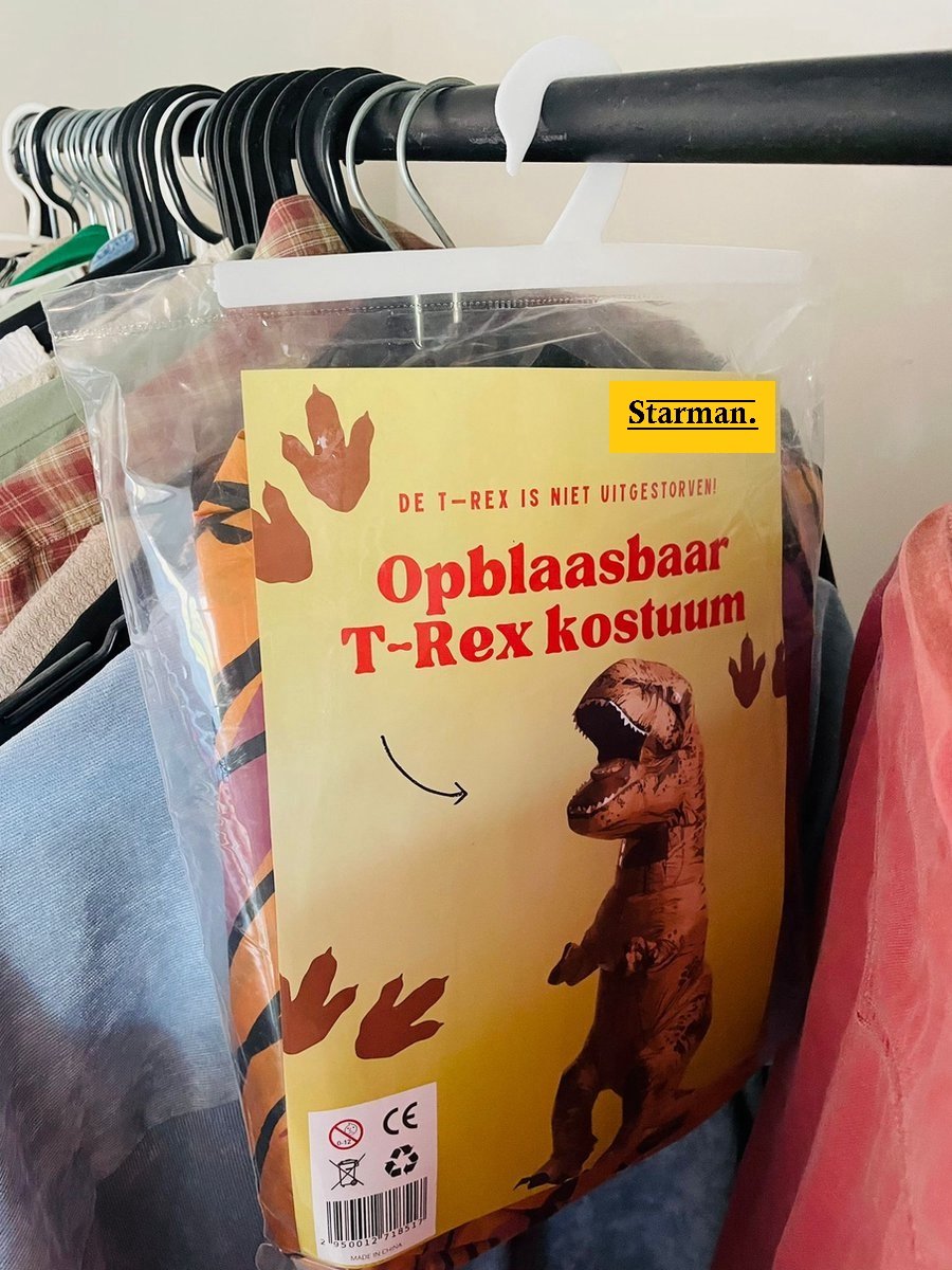 Starman® Opblaasbaar T-rex Dinosaurus kostuum - Dinosaurus pak ...