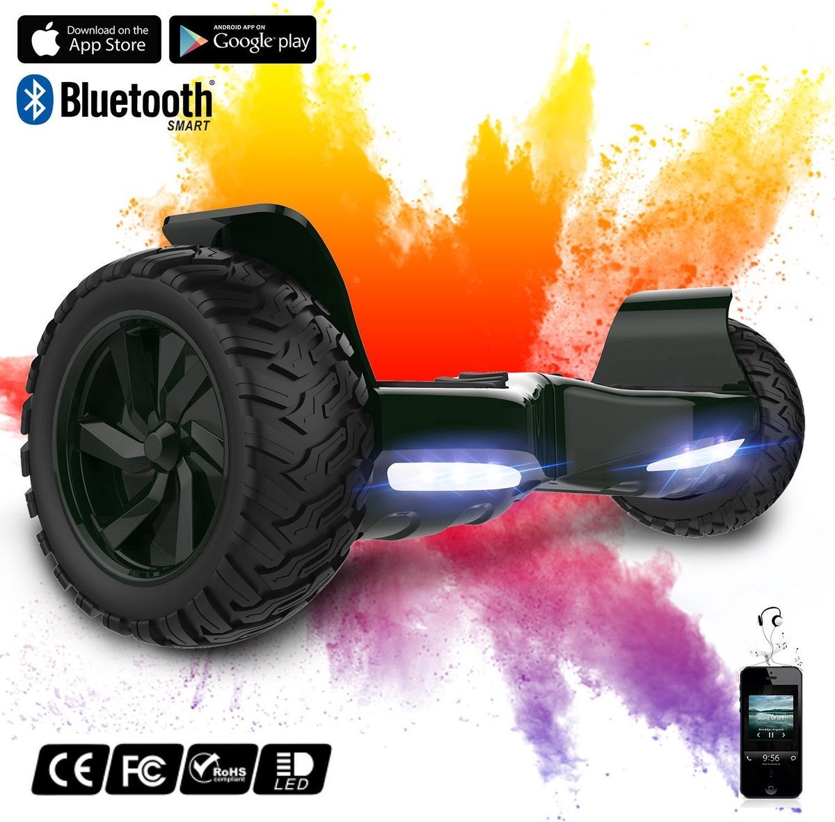 Hoverboard | Evercross Challenger Hoverboard 8.5 Inch | Off road ...
