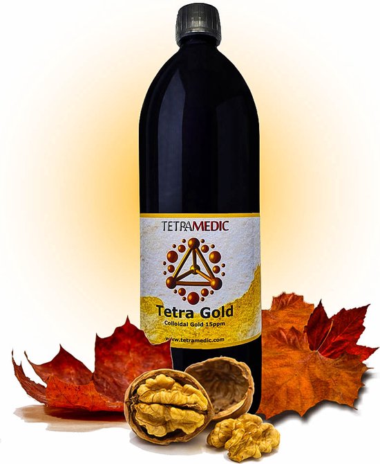 Colloïdaal Goudwater / Nano Goud - Tetra Gold- 1000ml - 15ppm | bol.com