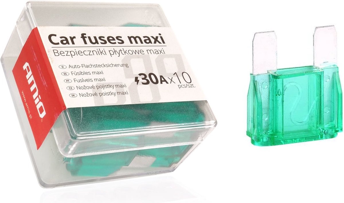 Maxi steekzekering - 30A - 10 stuks | bol