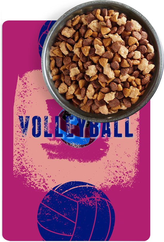 Voermat - Placemat voerbak - Placemat hond - Placemat kat - Volleybal ...