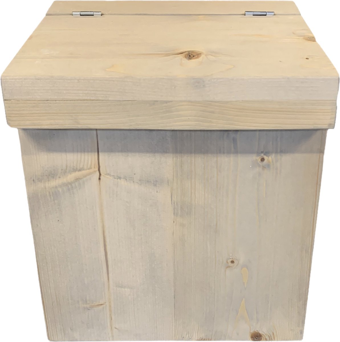 steigerhouten brievenbus voor aan muur - licht grijs - postbus hout ...