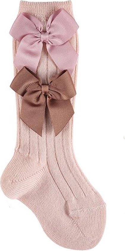 Cóndor Rib Kniekous met 2 Strikken | 1416/2 | Nude | 3-6 mnd | maat 00 ...