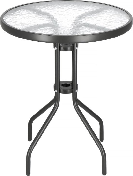 Springos Tuintafel | Buitentafel | Bijzettafel Buiten | Metaal | Gehard ...