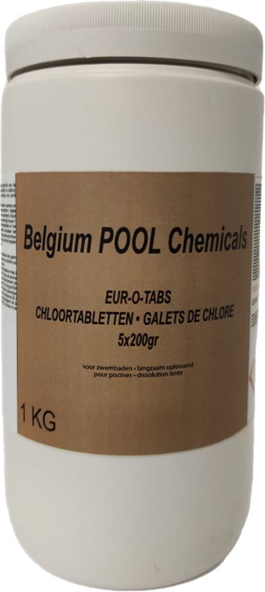 BelPool Tabs 5x200gr - 1KG - Chloortabletten Zwembad - chloor tabletten ...
