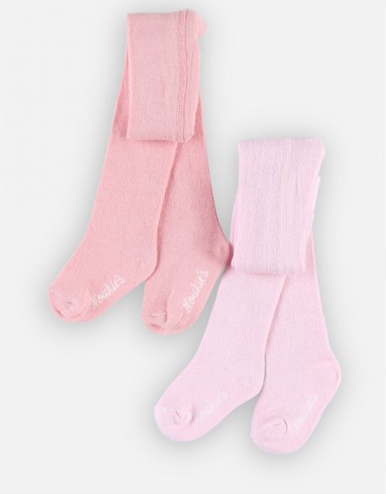 Noukie's - Broekkousen - Collant set van 2 paar- Roze - 16 / 3 maand ...