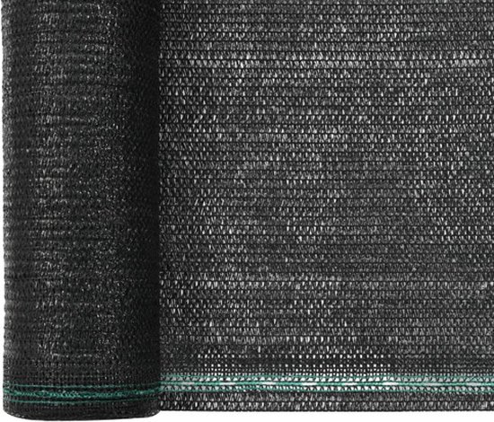 VDXL Tennisscherm 1,4x25 m HDPE zwart | bol.com