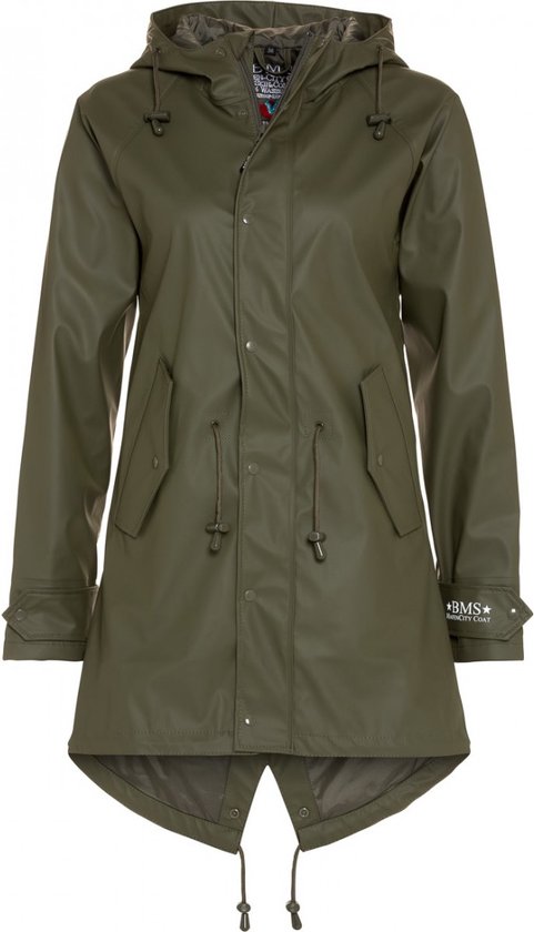 Olijf groene dames regenjas / parka HafenCity® van BMS 5XL | bol