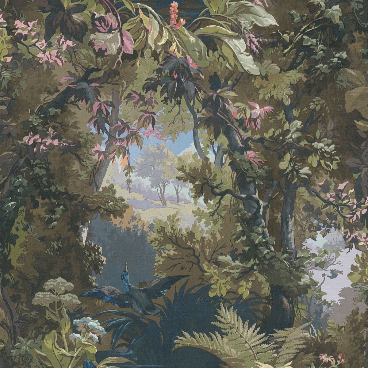 Natuur behang Profhome 376522-GU vliesbehang licht gestructureerd met ...