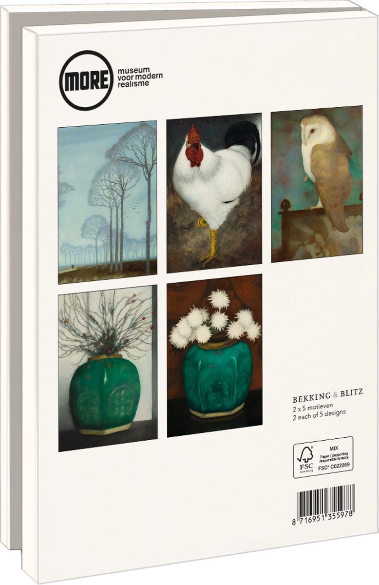 Bekking & Blitz - Wenskaartenmapje - Set wenskaarten - Kunstkaarten - Museumkaarten -... | bol.com