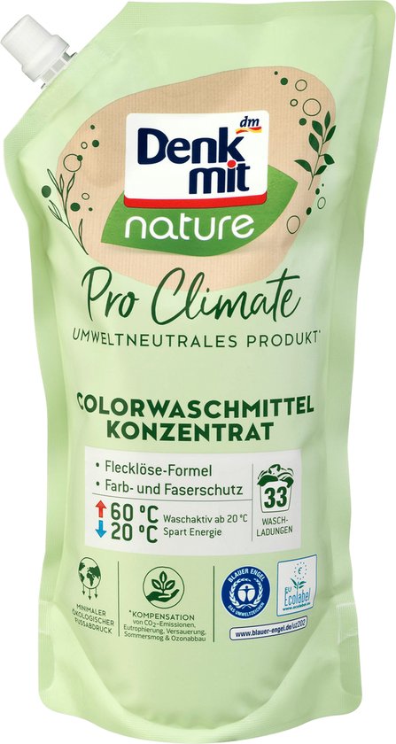 Denkmit Pro Climate Color détergent concentré nature, 1 l | bol.com