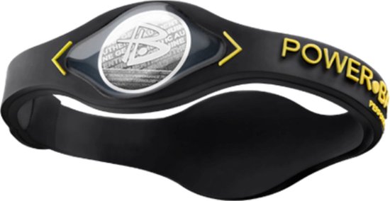 Power Balance Silicone L - Black/Yellow | bol