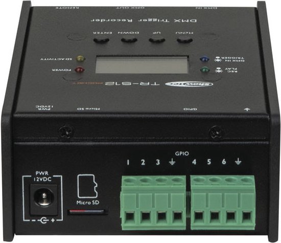 DMX TR 512 DMX Recorder met Trigger / sensor | bol