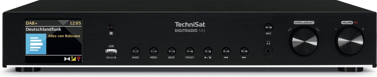 TechniSat DIGITRADIO 143 (V3) - DAB+ en internetradio ontvanger ...