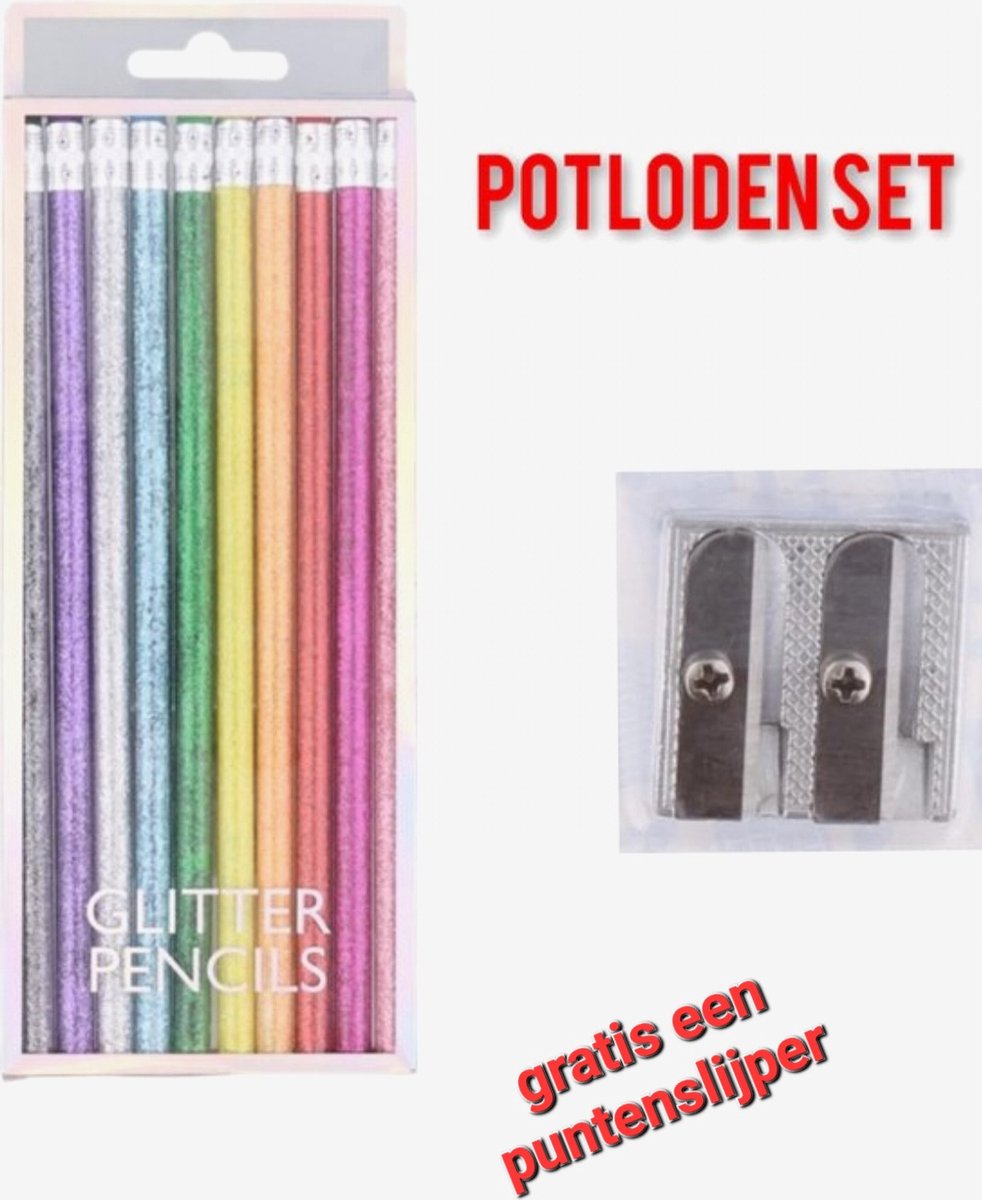 Glitter - schrijfpotloden- tekenpotloden - kantoor - school ...