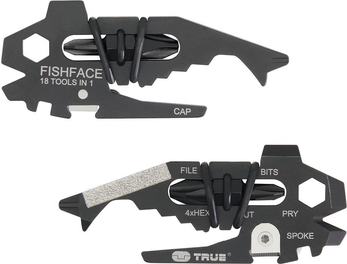 True Utility Fishface multitool 18 in 1 Clam | bol.com