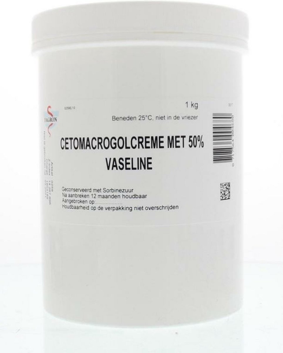 Fagron Cetomacrogol creme 50% vaseline 1000g | bol.com