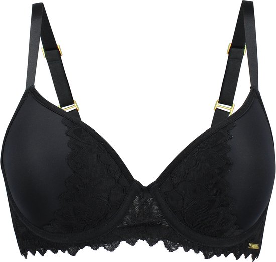 SAPPH - Flora Voorgevormde T-shirt BH Zwart - maat 75E - Zwart - Met ...