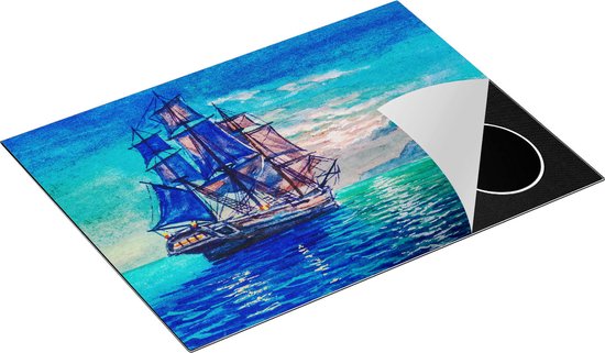 Chefcare Inductie Beschermer Oude Piratenschip Zeilboot Getekend ...