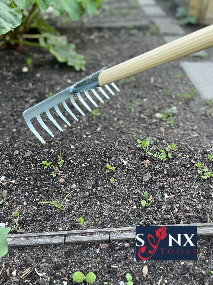 Synx Tools Tuinhark 12 Tanden verzinkt Hark - Harken - Bladharken ...