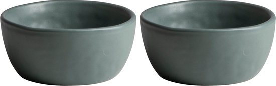 Gusta - Schaal FRECKLE - TABLE TALES - ø 10 cm - Groen - Set van 2 | bol