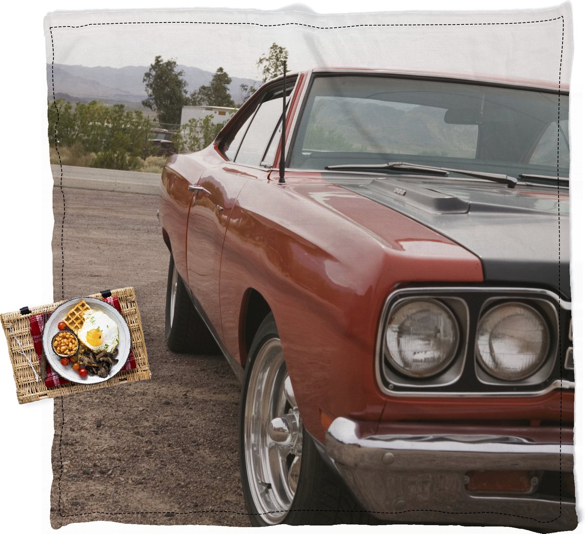Waterdicht Picknickkleed - Geschikt als Strandlaken / Strandmat ...