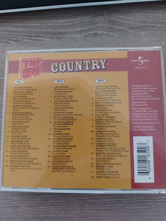 Country Top 50, Various | CD (album) | Muziek | bol