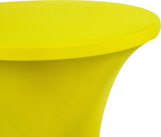 Statafelrok geel 80 cm - per 12 - partytafel - Alora tafelrok voor statafel -... | bol.com