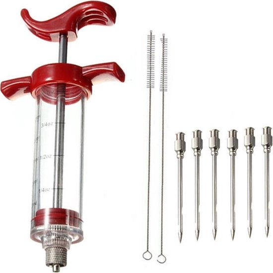 Marinade injector - injectiespuit voor vlees – BBQ vlees | bol