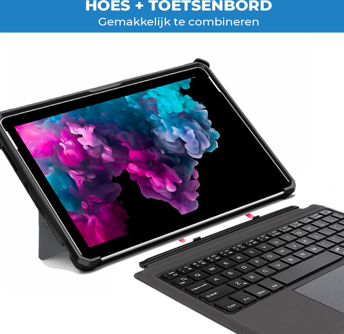 Toetsenbord & Tablet Hoes met schouderband geschikt voor Microsoft ...