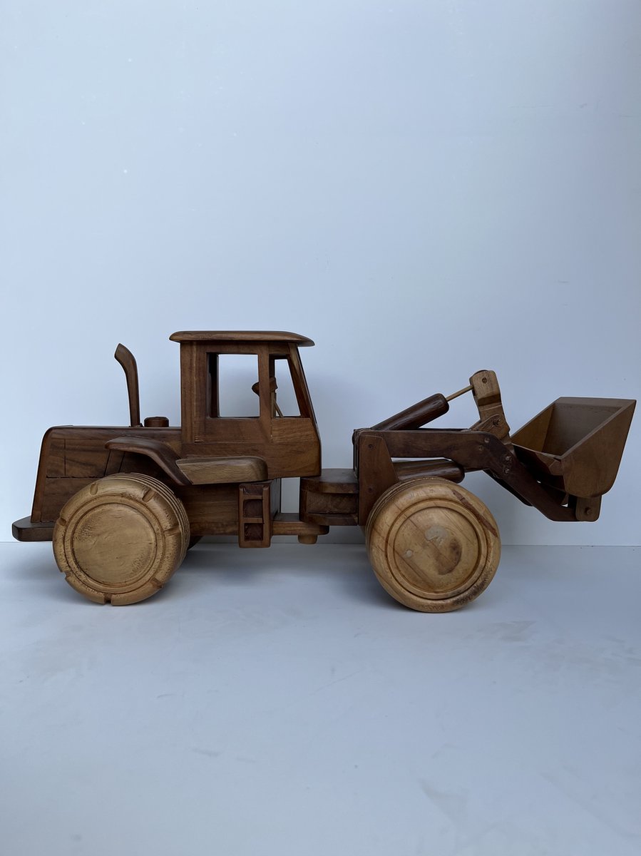Houten shovel groot - beeld figuur - decoratie - beeld van tractor ...
