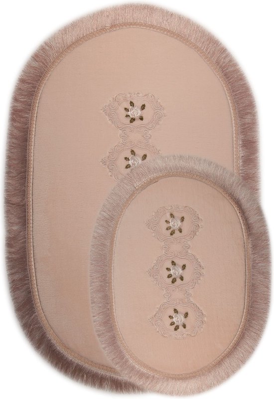 Bonny Home Shems Ovaal Badmat - Antislip Badmat - Kanten Badmat - 2 ...